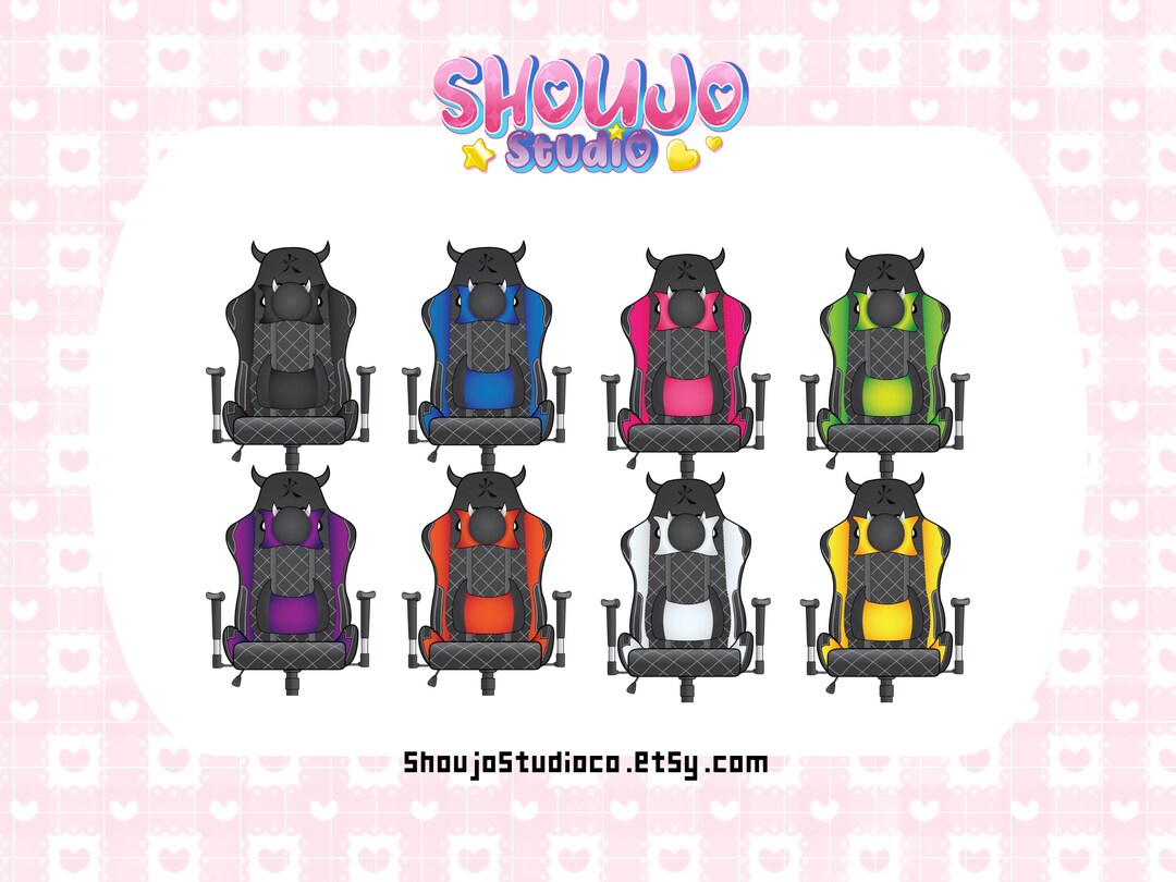 Vtuber Gaming Chair Asset Multiple Colors Pngtuber for Twitch, Youtube ...