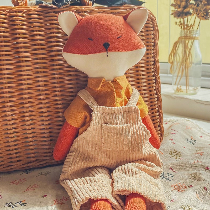 Fox Stuffed Animal - Etsy