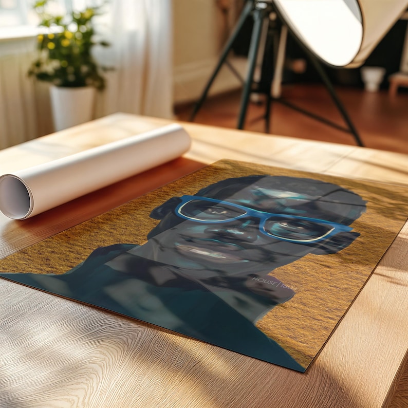 Modern African American Boy Portrait Art: Colorful Canvas Print - Etsy
