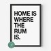 Home Bar Sign: Funny Rum Lover Art Print - Etsy