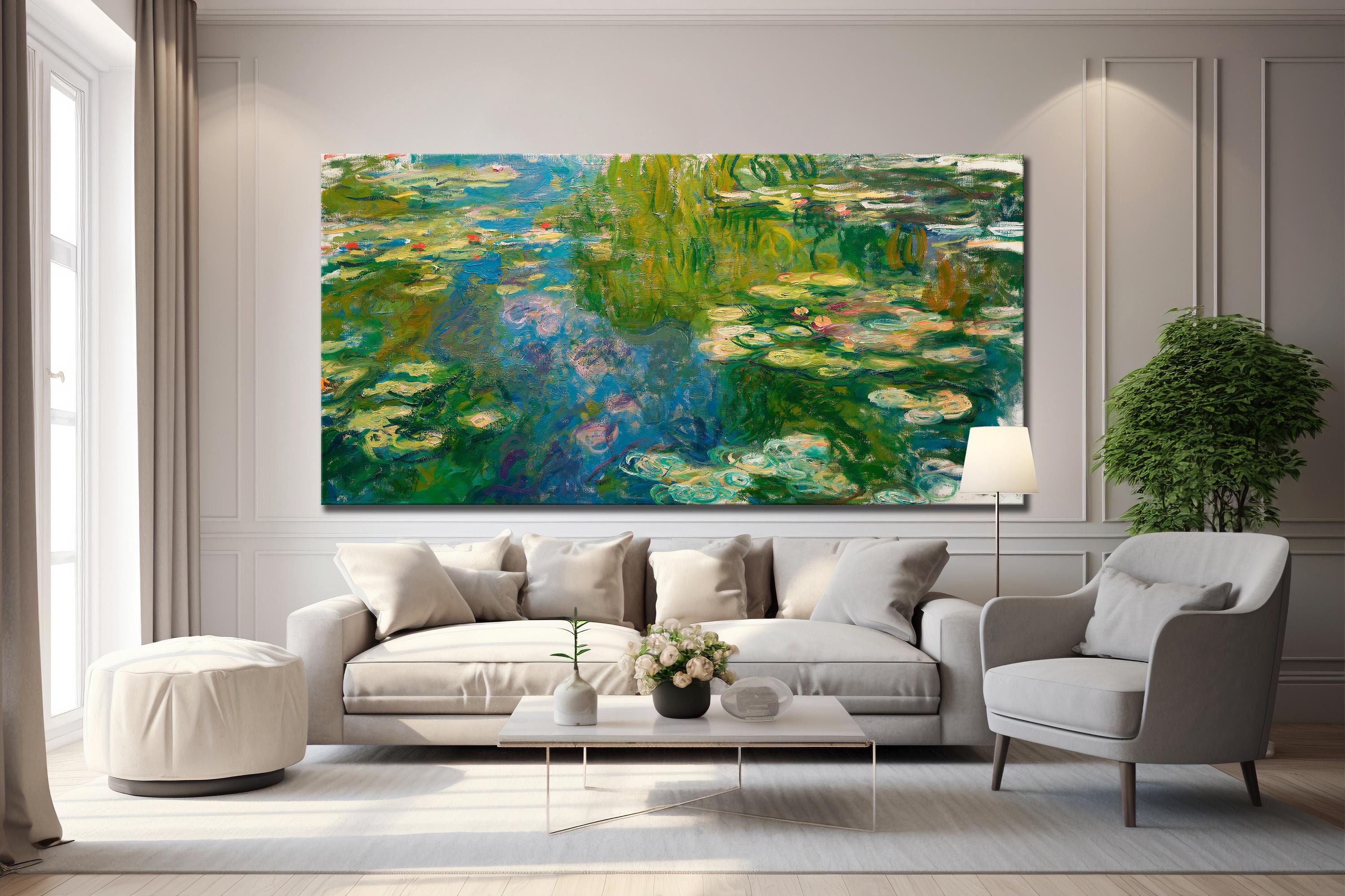 Claude Monet Oil Paint Artwork Print Canvas Modern Reproduction ...