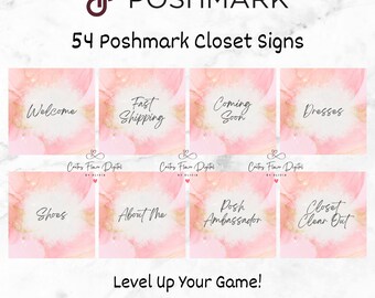 Poshmark Closet Signs, Cherry Blossom Aesthetic, Poshmark Divider ...
