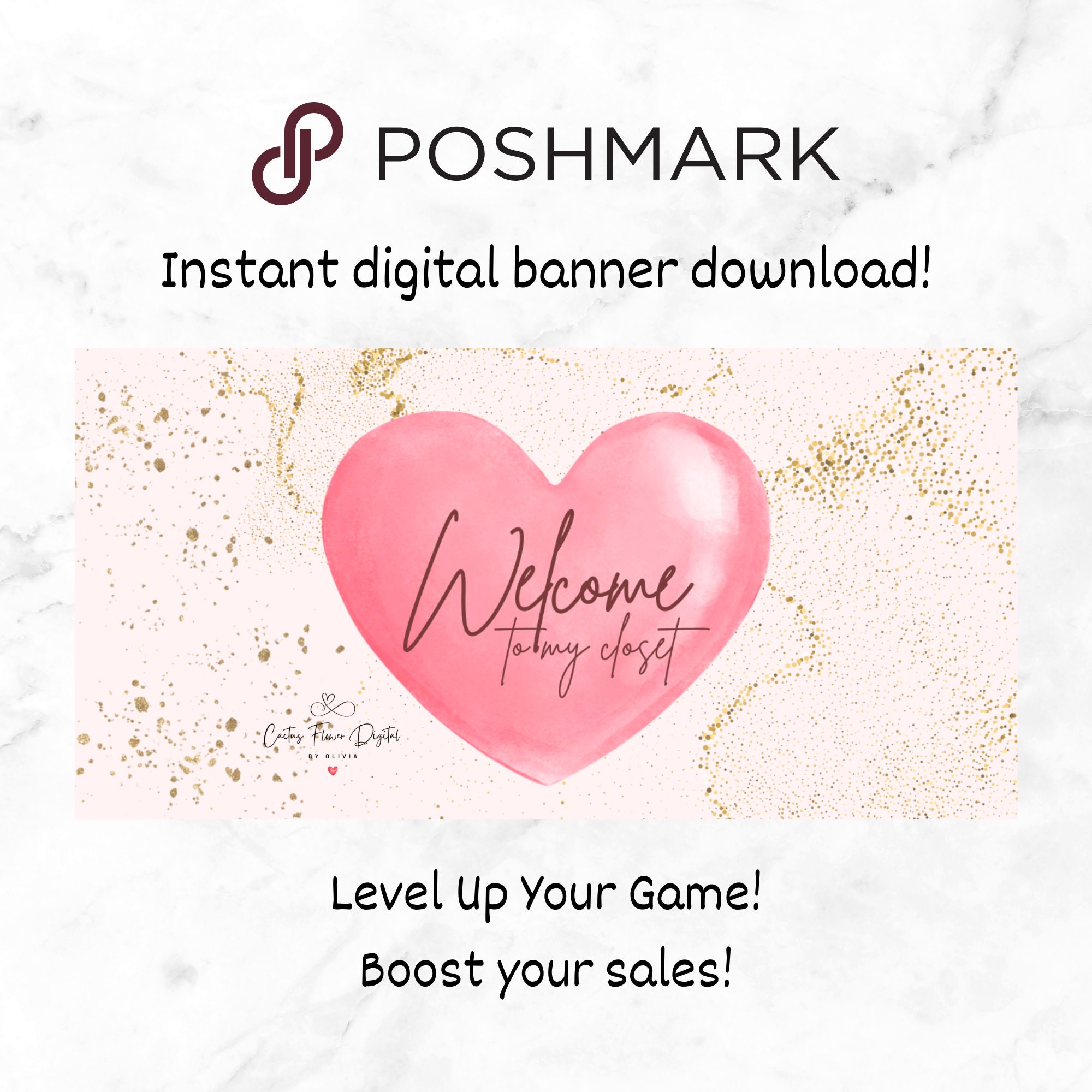 Poshmark Banner, Digital Download, Welcome to My Closet, Poshmark ...