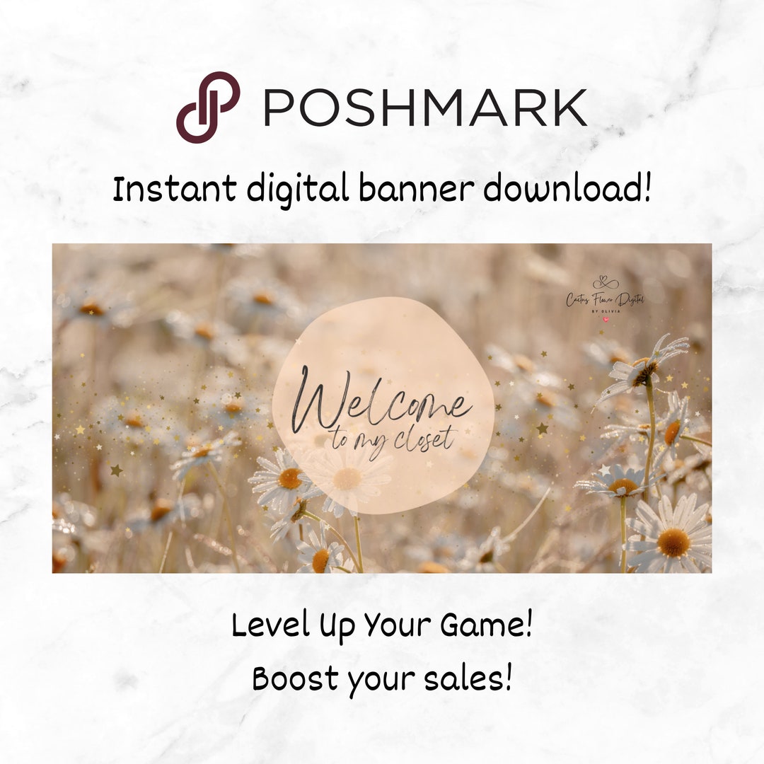Poshmark Banner, Digital Download, Welcome to My Closet, Poshmark ...