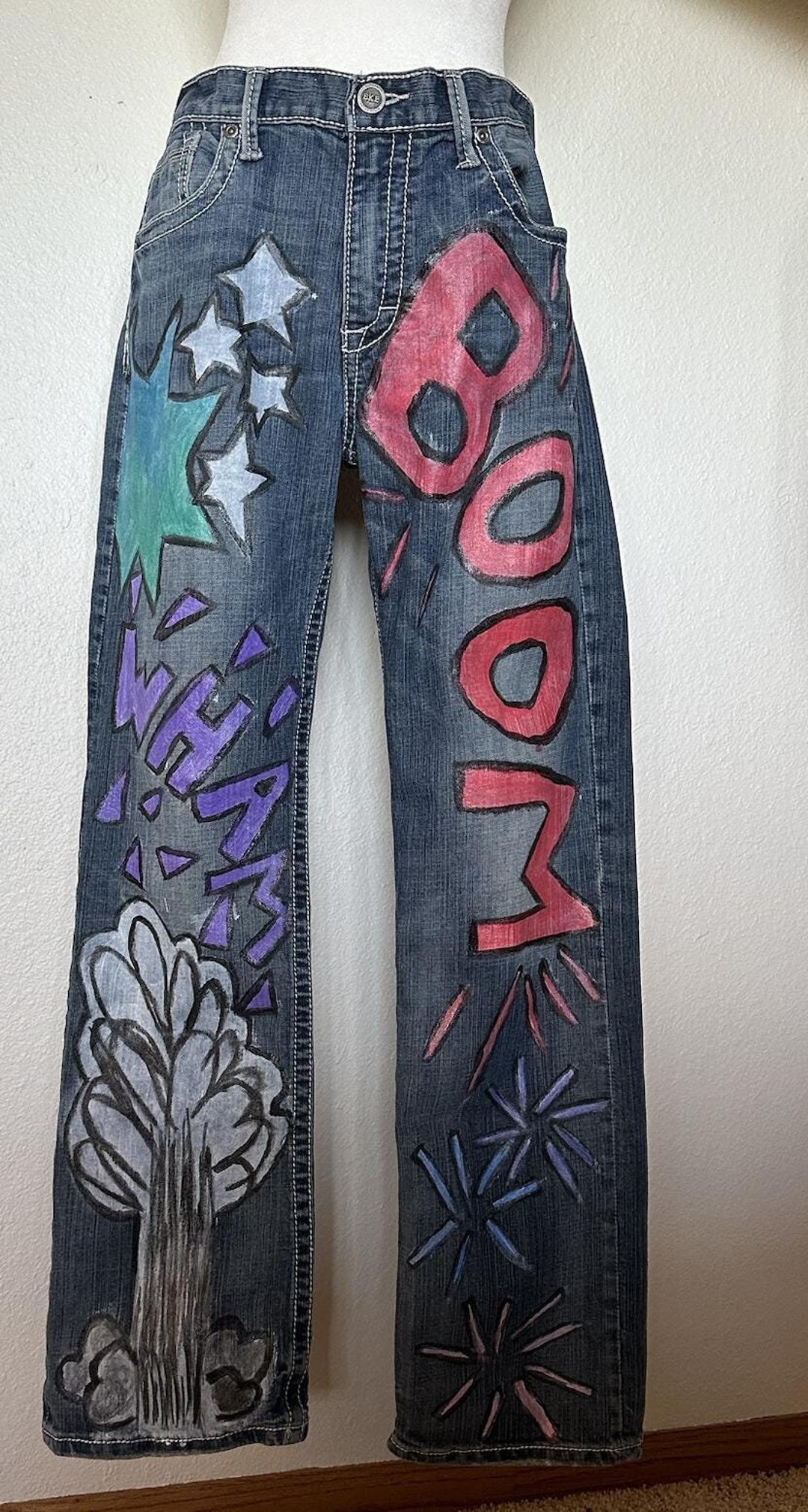 Men's Cartoon Pants, 32 Regular - Etsy