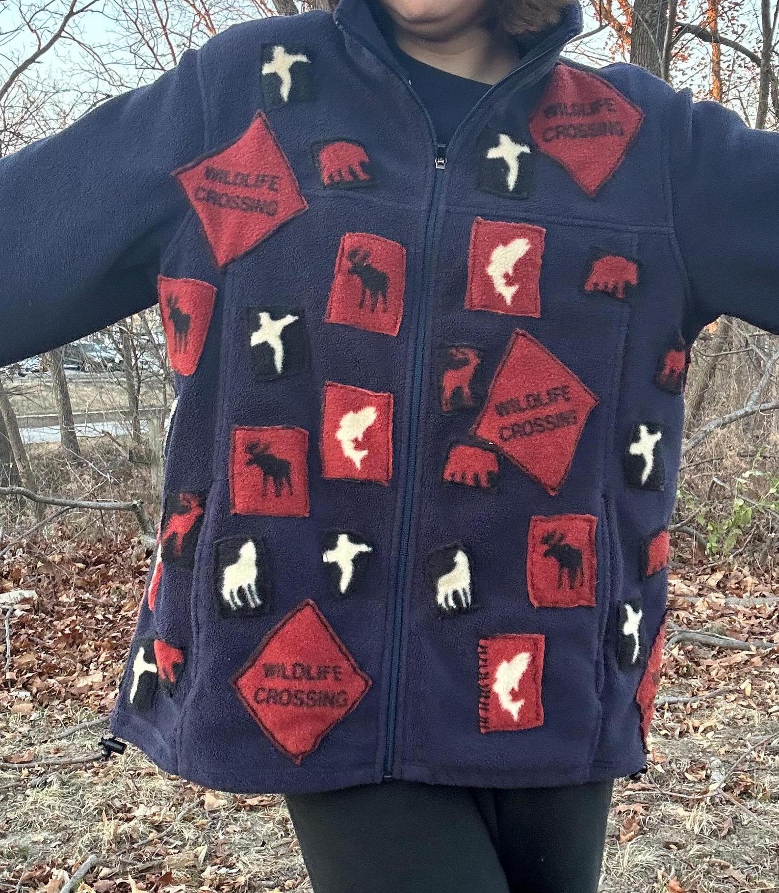 Wildlife Crossing Zip-up - Etsy