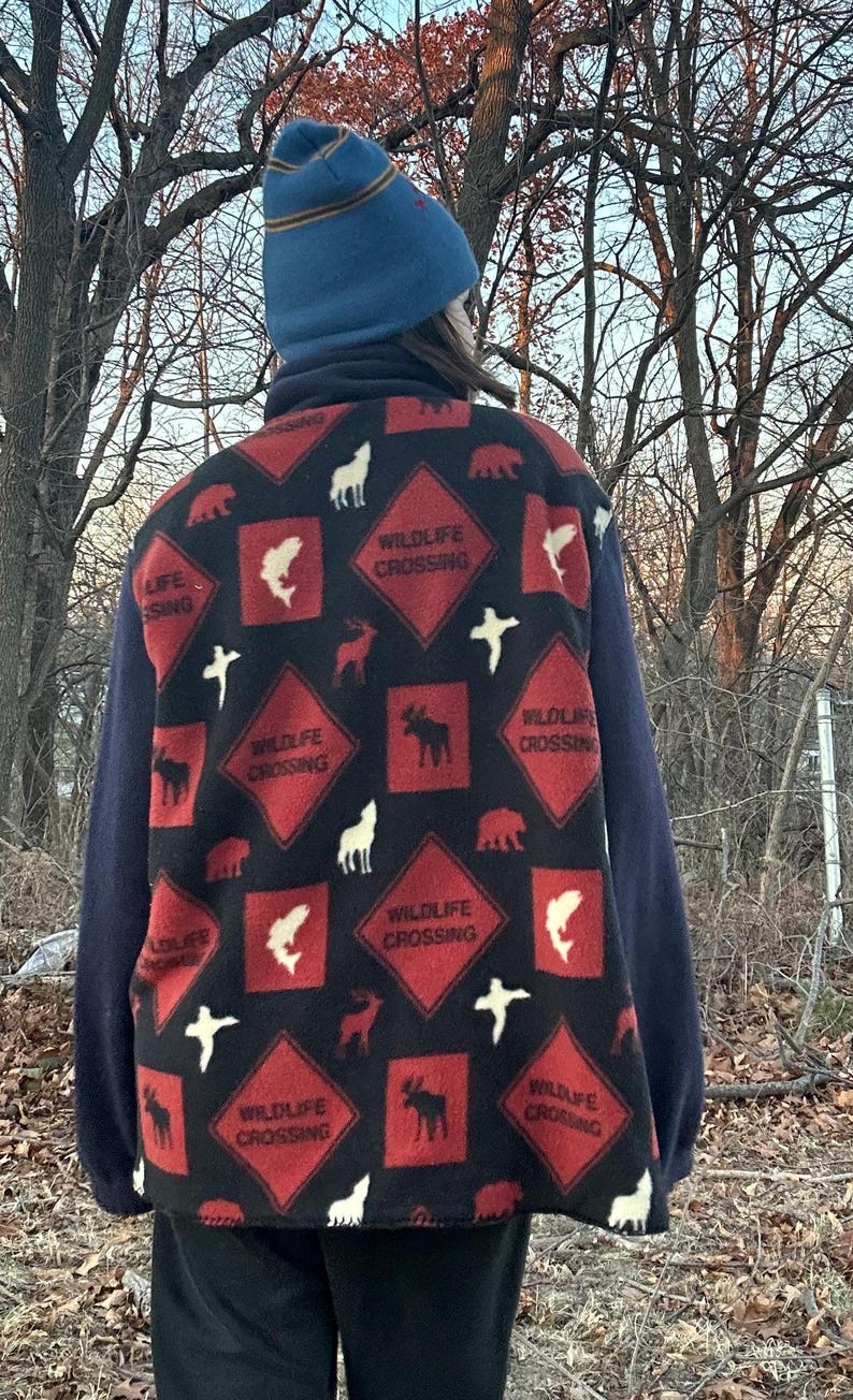 Wildlife Crossing Zip-up - Etsy