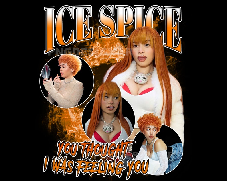 Ice Spice Png , Ready to Print, Printable Design, Hiphop Artist, 90s ...