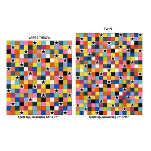 Nighttime Sky Quilt Pattern, Star Quilt Pattern, Patchwork Squares ...