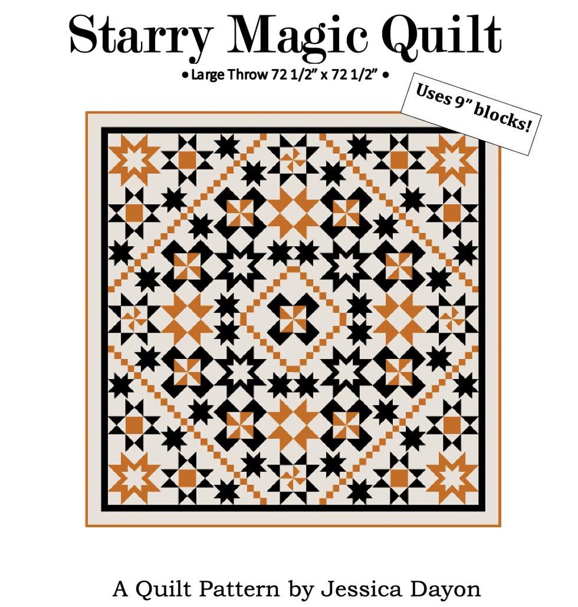 Starry Magic Quilt Pattern, Star Quilt, Sampler Quilt, Christmas Quilt ...