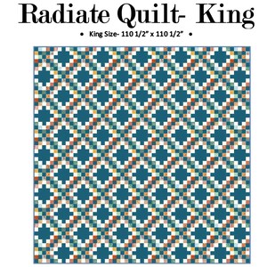 Radiate Quilt Pattern, Irish Chain Quilt Pattern, Jelly Roll Quilt ...