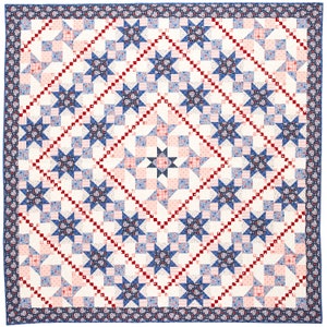 Stargazer Quilt Pattern, Star Quilt, Chain Quilt, Americana Quilt ...