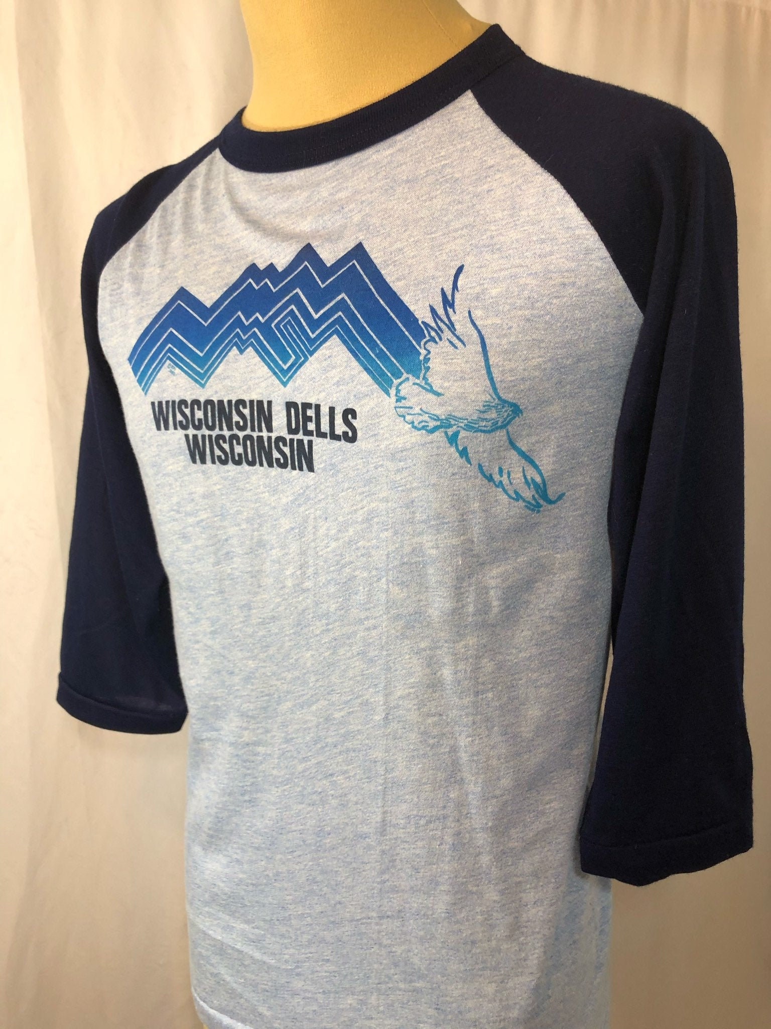 Vintage Wisconsin Dells Wisconsin Baseball Tee Shirt Large | Etsy