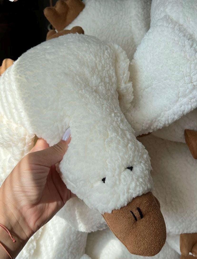 Baby Comforter Mrs Goose | Goose Plush, Plush Toy, Goose Plushie, Goose ...