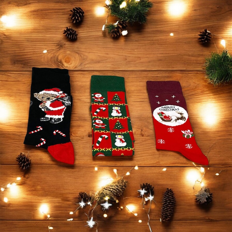 Holiday Socks Pack in Christmas Gift Box Christmas - Secret Santa Gift ...
