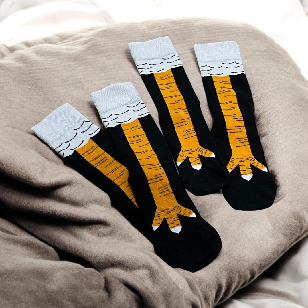 Chicken Leg Socks - Fun Novelty Design Laughs - Funny Socks - Gym Socks ...
