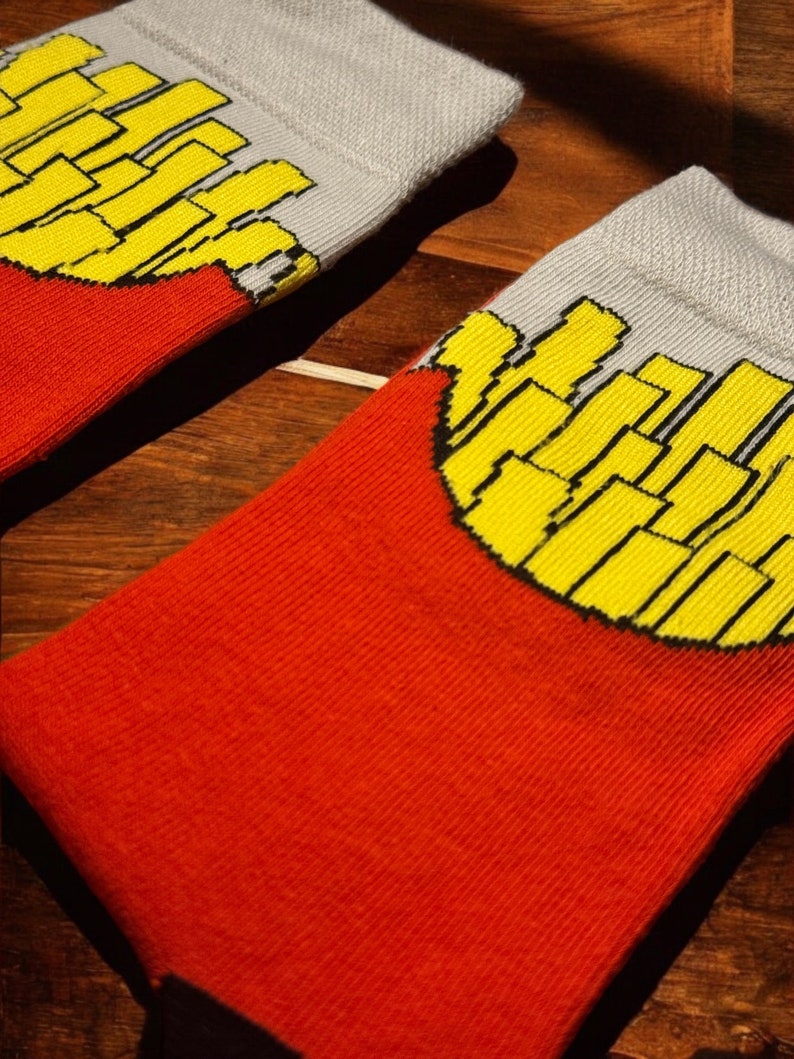 Fast Food Socks Set - Pizza Sock - Colorful Funny Socks - French Fries ...