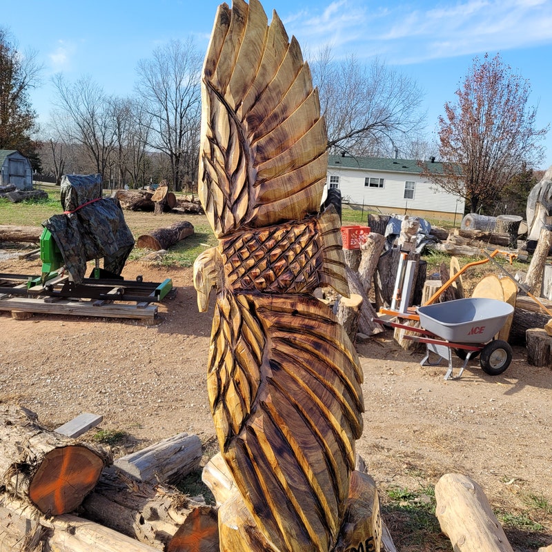 Eagle Wood Carving - Etsy