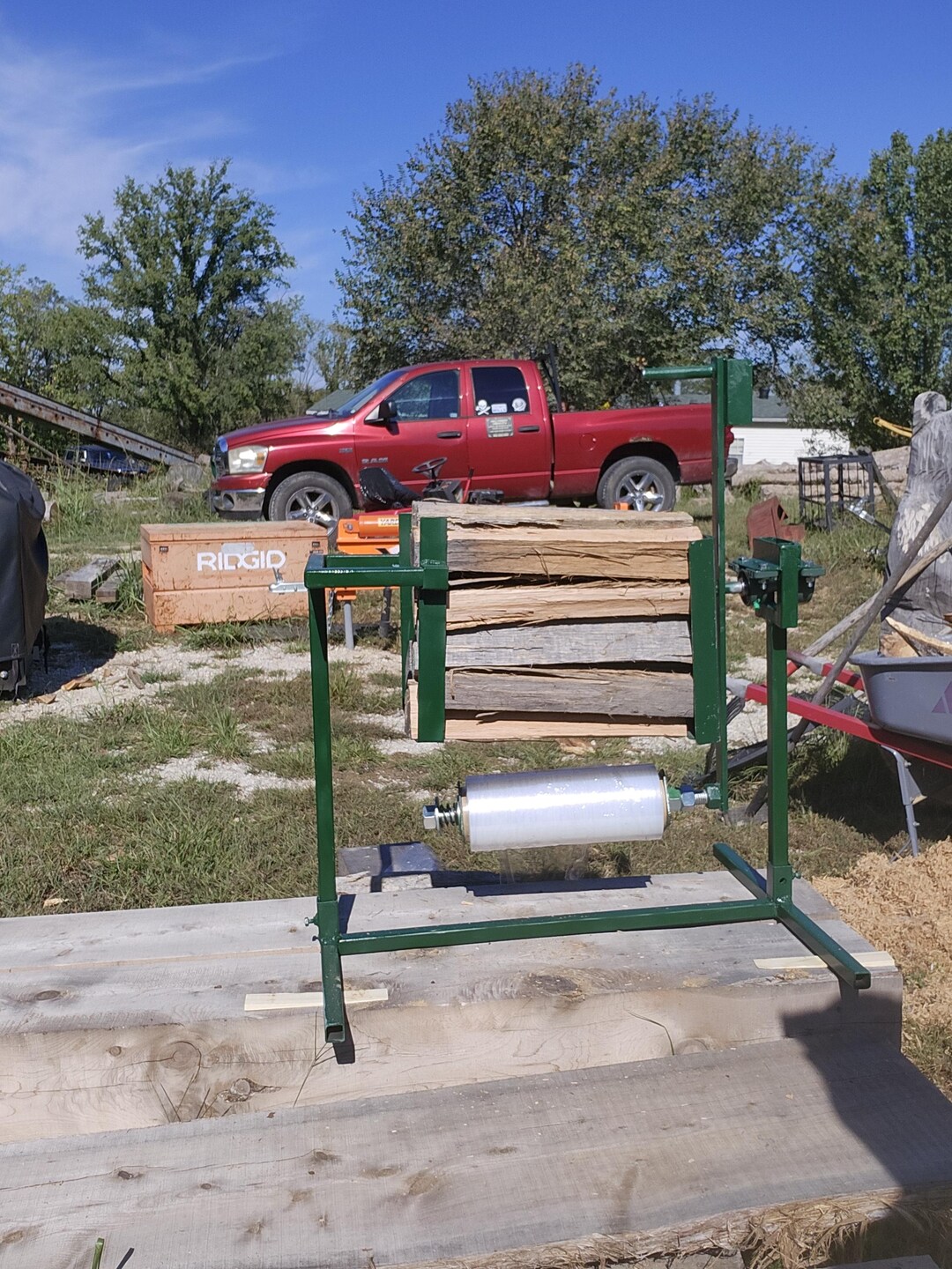 Mini Firewood Bundler Machine, Mini Woodbundler, Mini Firewood Wrapper ...