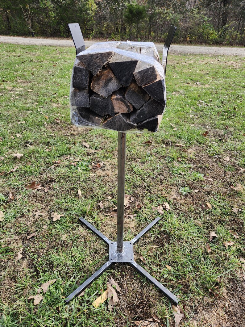 Firewood Wrapping Stand, Firewood Bundler Stand - Etsy