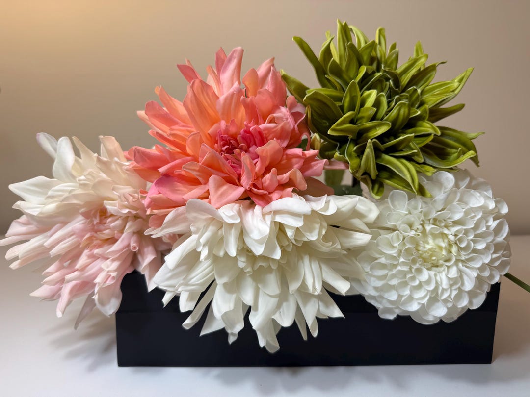 Real Touch Dahlia– Artificial Flower Stem in Multi-color - Etsy