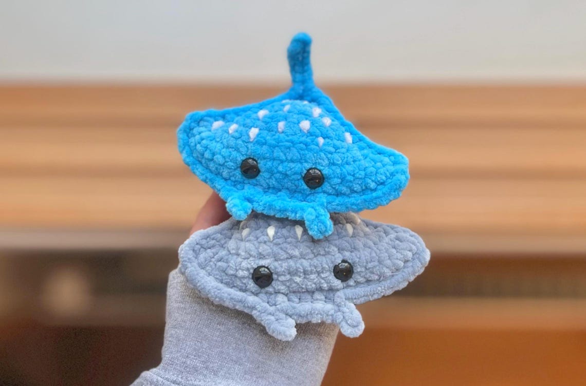 No-sew Manta Ray Crochet Pattern - Etsy