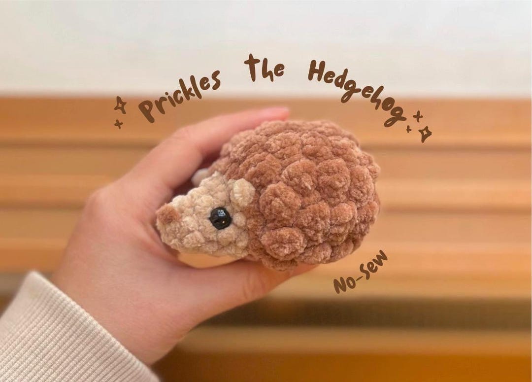 No-sew Crochet Pattern - Prickles the Hedgehog - Etsy