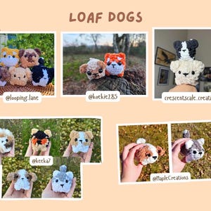10-in-1 No-sew Mini Loaf Dogs | Crochet Pattern Bundle - Etsy