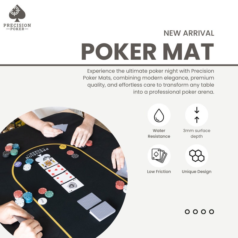 Premium Poker Mat: Non-slip, Portable With Carry Bag - Etsy