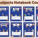 8 Subjects Notebook Covers| Digital Notebook Covers| Easy to Print ...