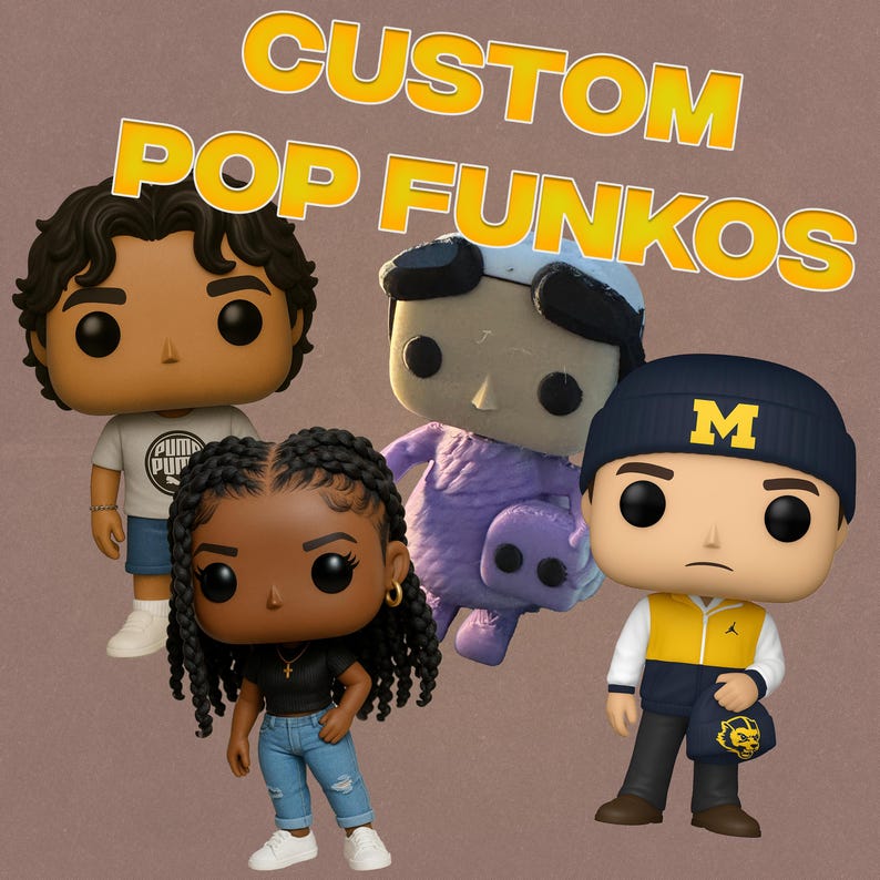 Custom 3D Printed Pop Funko - Etsy
