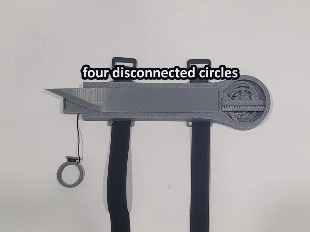 3D Printed Assassin's Creed Shadow Hidden Pivot Blades - Etsy
