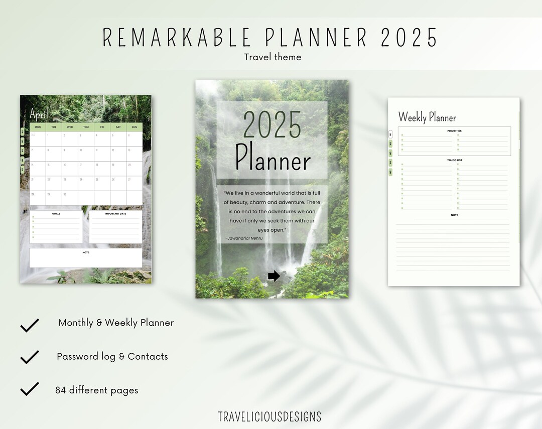 Remarkable 2 Planner | Remarkable Template | Remarkable 2025 | Digital ...
