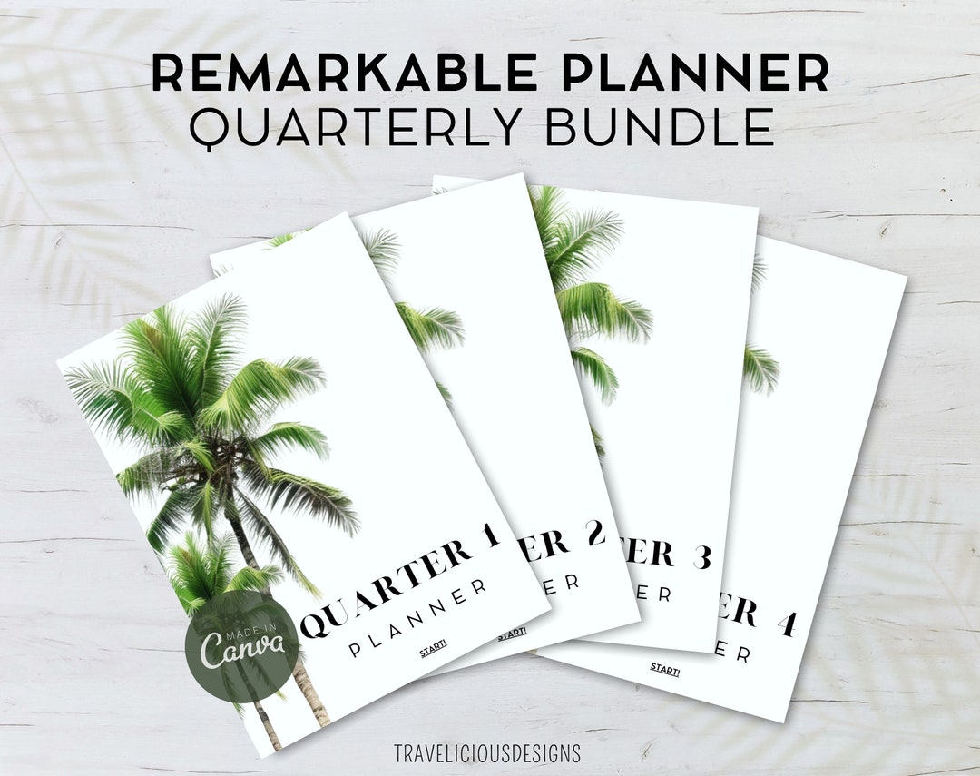 Remarkable 2 Planner Quarterly Bundle 2025 | Remarkable Calendar ...