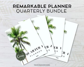 Remarkable 2 Planner Quarterly Bundle 2025 | Remarkable Templates ...