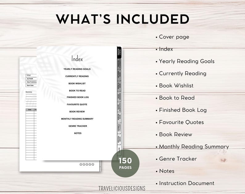 Remarkable Reading Log | Book Log | Remarkable Planner | Remarkable 2 ...