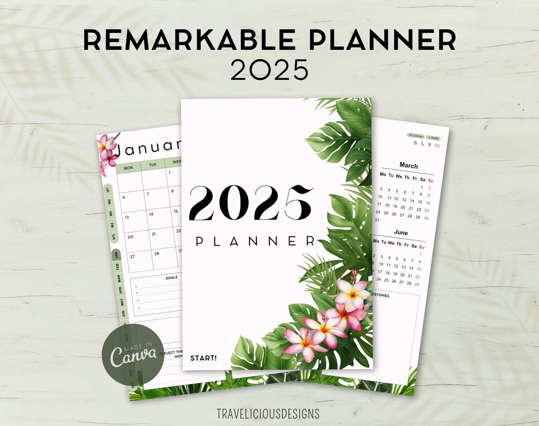 Remarkable Planner 2025 PDF File for Remarkable Planner Easy to Upload ...