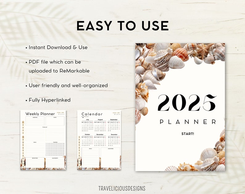 Remarkable 2 Planner 2025 | Remarkable Templates | Weekly Planner ...