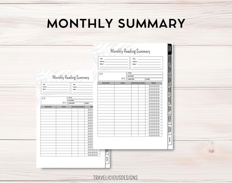 Remarkable Reading Log | Book Log | Remarkable Planner | Remarkable 2 ...