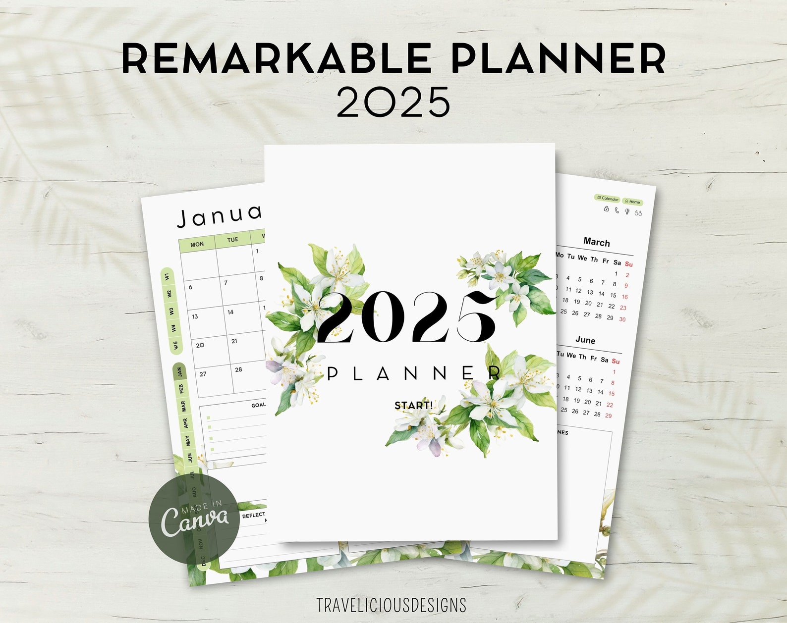 Remarkable 2 Planner 2025 | Remarkable Templates | Weekly Planner ...