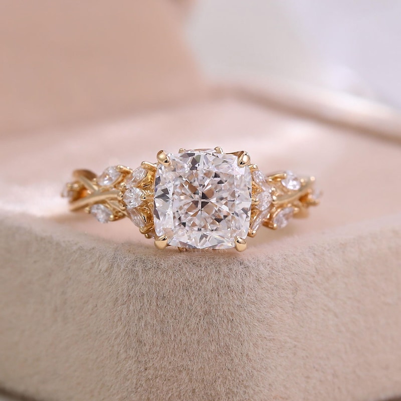 14k Gold Nature Rings - Etsy