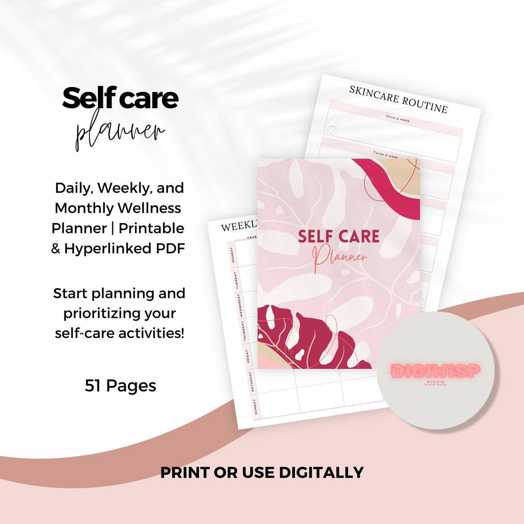 Self Care Planner Templates - Etsy