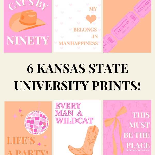 Kappa Kappa Gamma Digital Prints: Bow Theme - Etsy