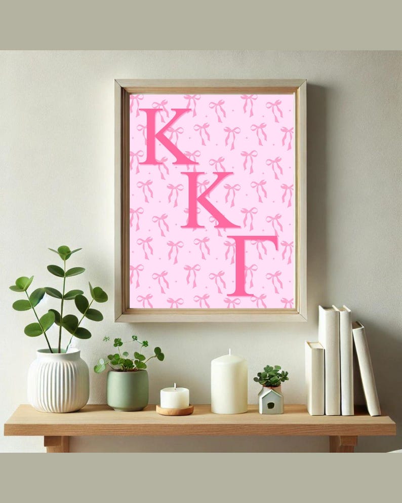Kappa Kappa Gamma Digital Prints Pink Bundle - Etsy