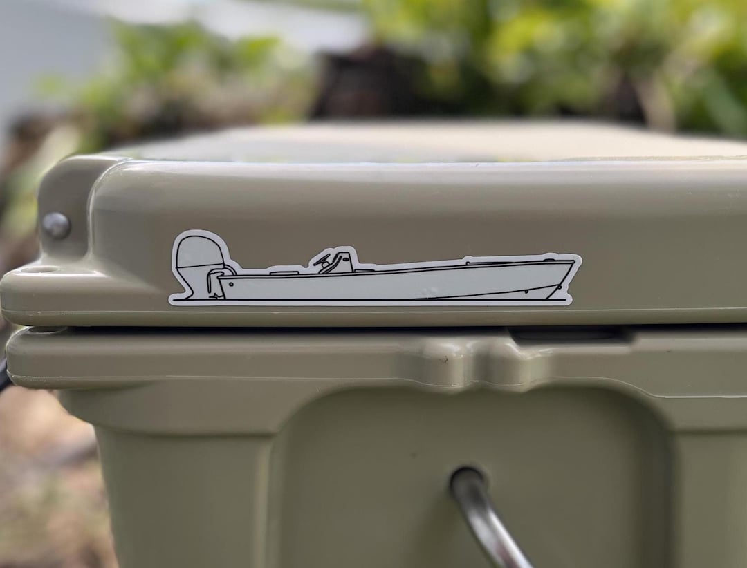 Skiff Profile Sticker - Weatherproof Vinyl Sticker - Etsy
