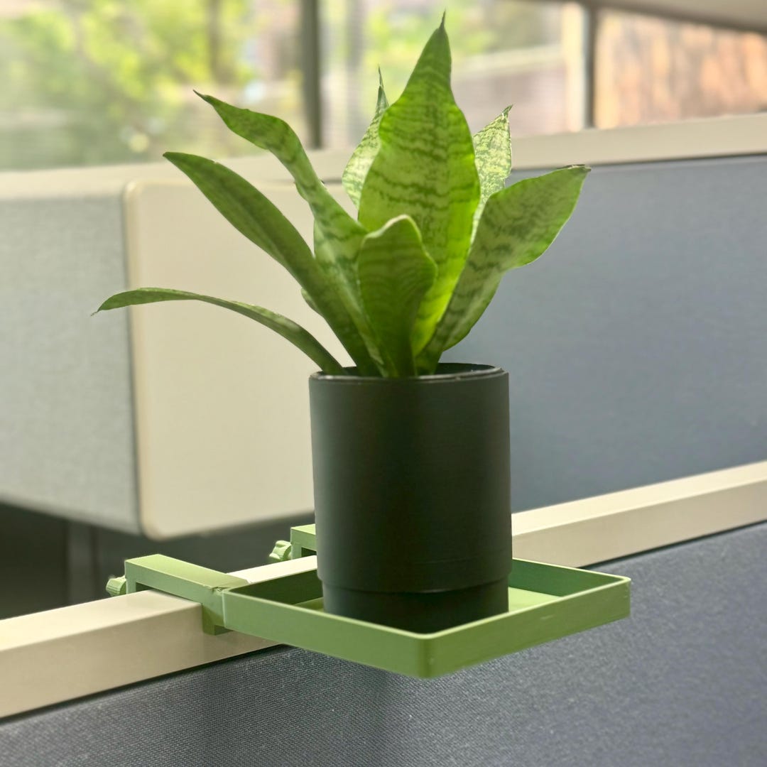 Cubicle Plant Shelf, Various Colors and Sizes, Clamps to Cube Wall to ...
