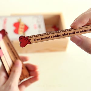 Personalized Couples Large Matchbox – Box With 30 Heartfelt Questions ...