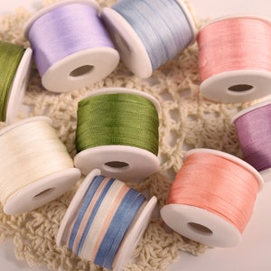 20 Colors 4mm Ribbon - 10 Yards Embroidery Silk Ribbon, 1/8 Inch Silk ...