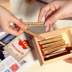 Personalized Couples Large Matchbox – Box With 30 Heartfelt Questions ...