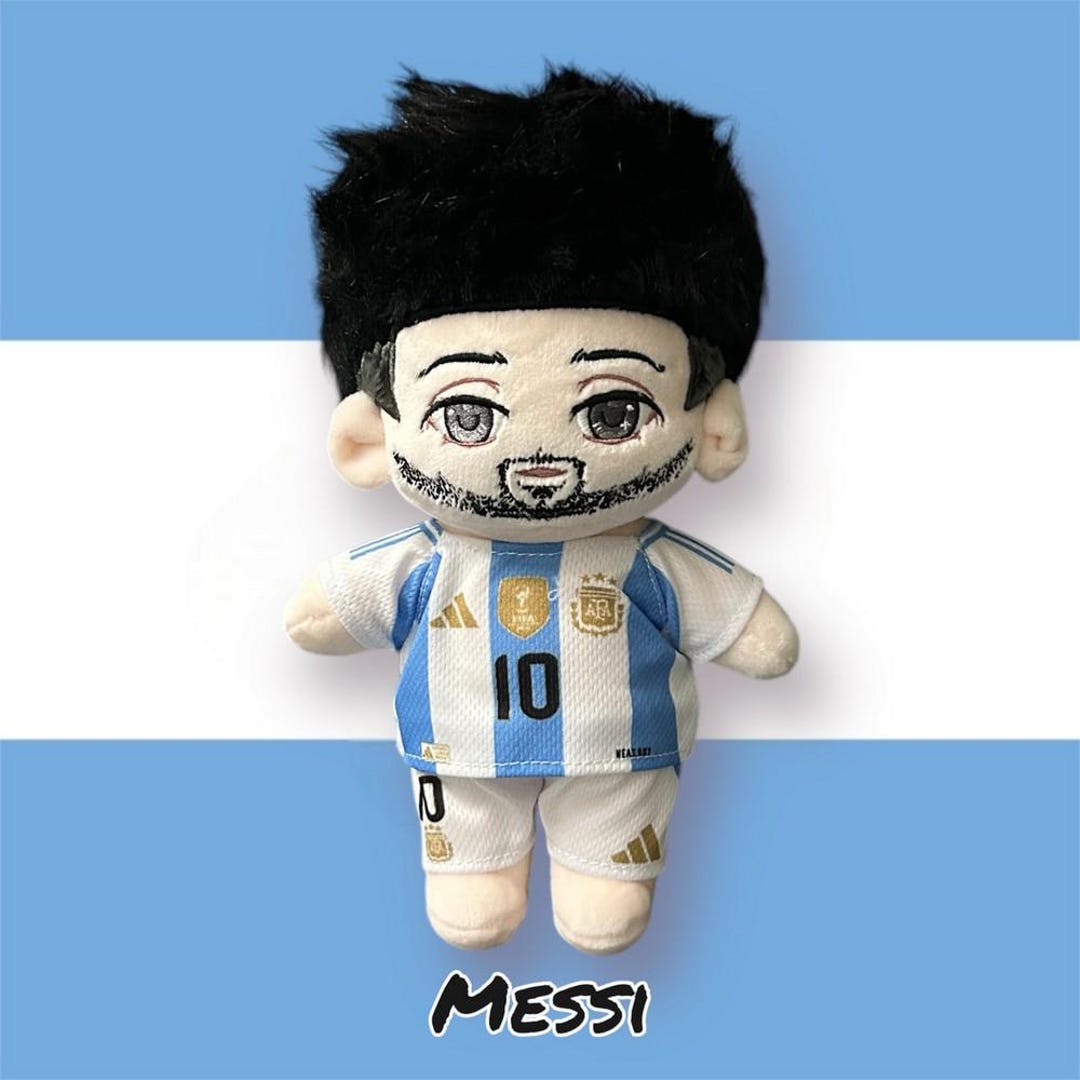 Lionel Messi Leo Messi 20cm Plush Doll With Argentina National Team ...